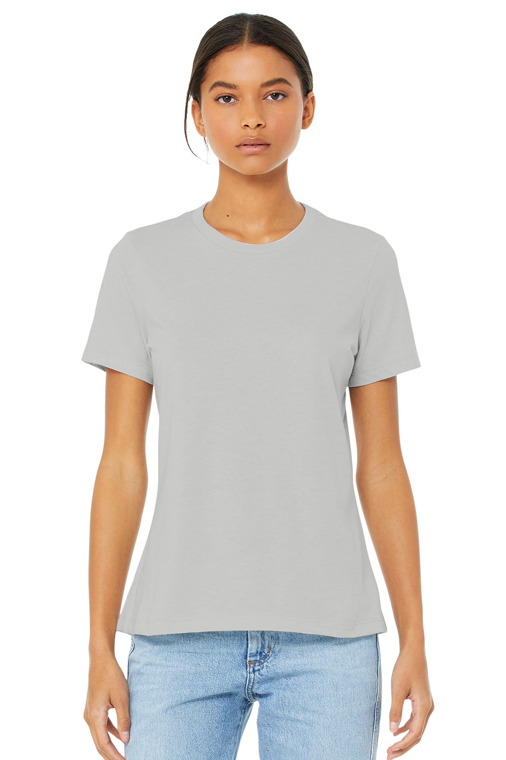 Bella + Canvas BC6400CVC/6400CVC Womens Heather Silver Grey CVC Short ...