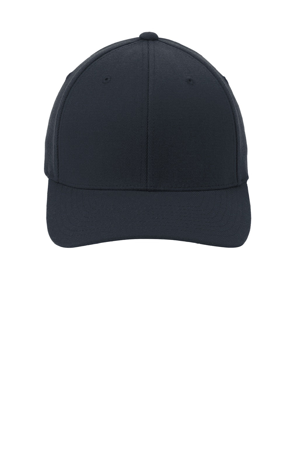 Port Authority Hats C928 Mens Dark Navy Blue Wool Blend Flexfit Hat ...