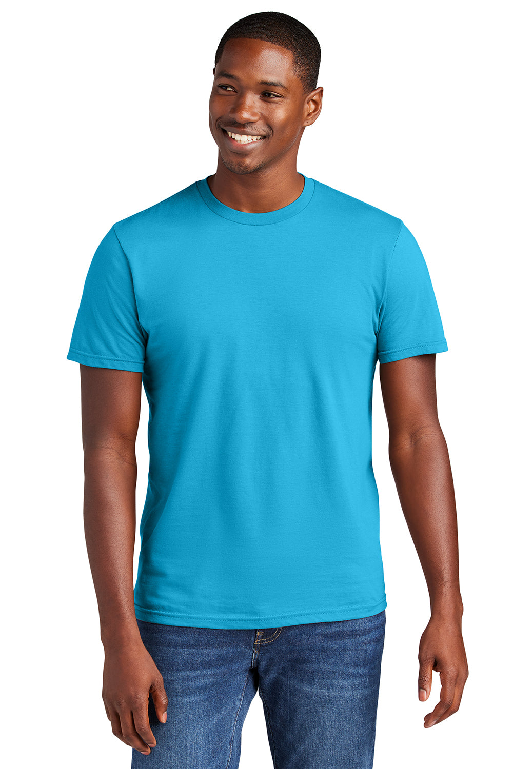 District DT6000 Mens Light Turquoise Blue Very Important Short Sleeve ...