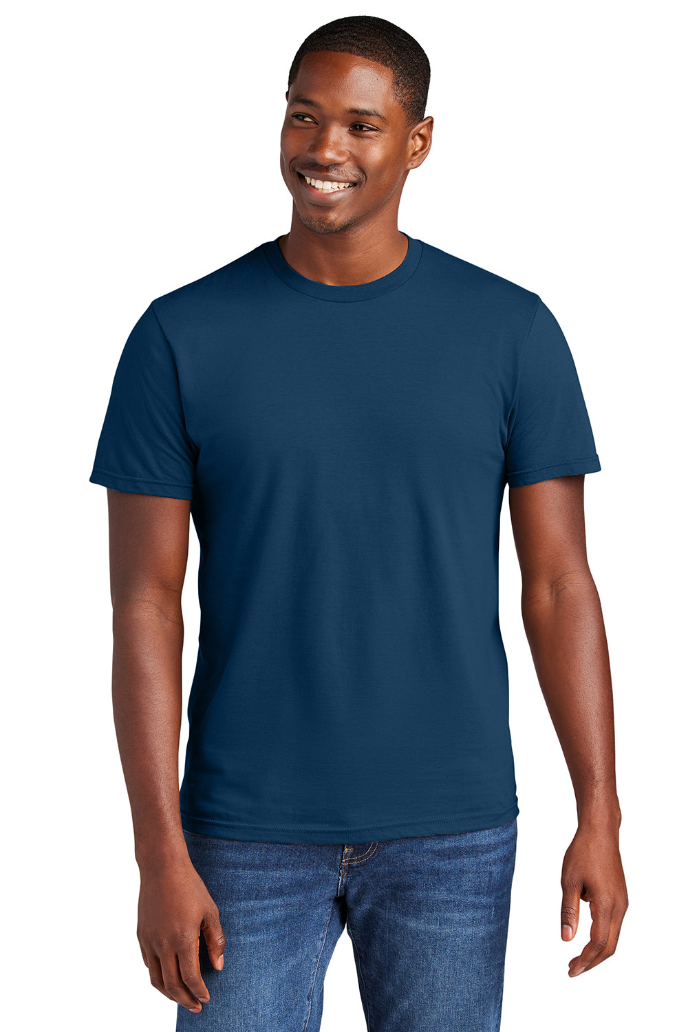 District DT6000 Mens Neptune Blue Very Important Short Sleeve Crewneck ...