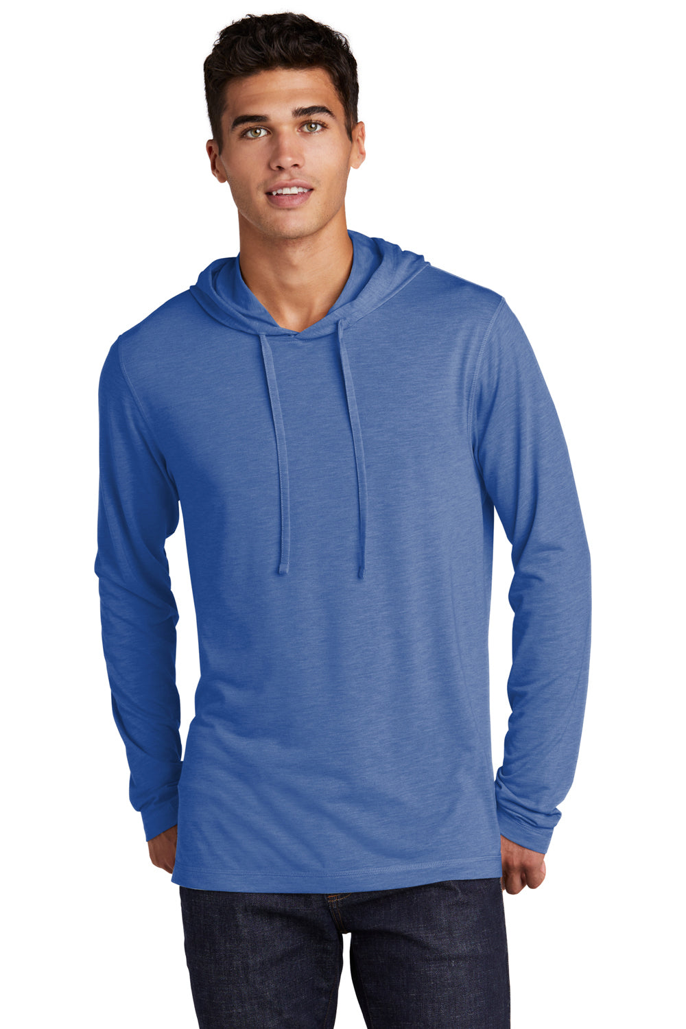 Sport-Tek ST406 Mens Heather True Royal Blue Moisture Wicking Long ...
